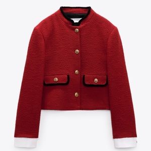 Zara | Jackets & Coats | Zara Textured Weave Jacket With Pockets | Poshmark